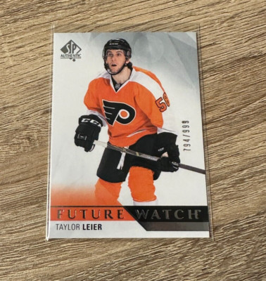 2015-16 SP Authentic Future Watch /999 Taylor Leier #193 Rookie RC | eBay