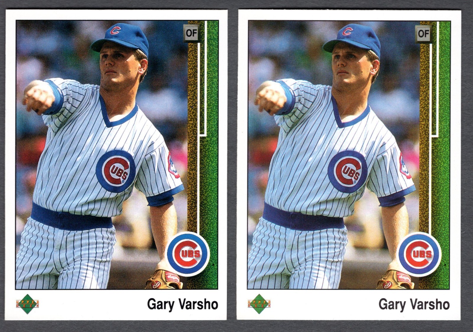 (2) 1989 UPPER DECK GARY VARSHO ROOKIE CARD #321 LOT **NM-MT** CHICAGO ...