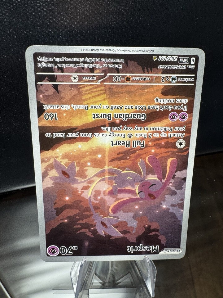 Pokemon Card - Mesprit Surging Sparks 204/191 Illustration Rare NM/Mint ...