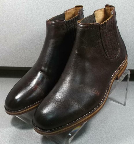 300336 TESBT50 Men's Shoes Size 8 M Brown Leather Boots H.S. Trask | eBay