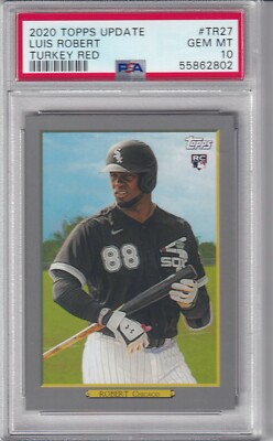 2020 Topps Update Luis Robert Turkey Red RC PSA 10 #TR27 | eBay