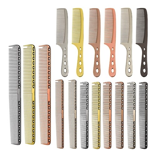 Stainless Steel Hair Comb Anti Static Styling Comb Hairdressing Barbers ...