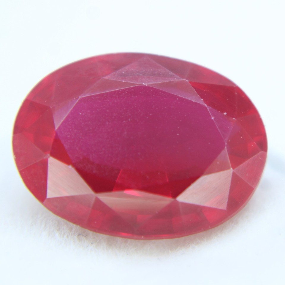 13.40 Ct Certified Natural Ruby Red Eye Clean Oval Shape Loose ...