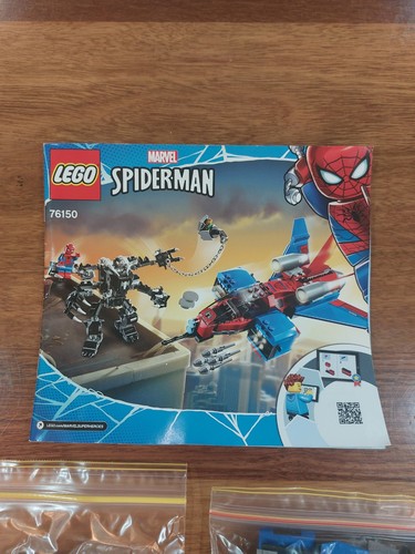 LEGO Marvel Super Heroes Spiderman 76150 Set Spider Jet vs Venom Mech ...
