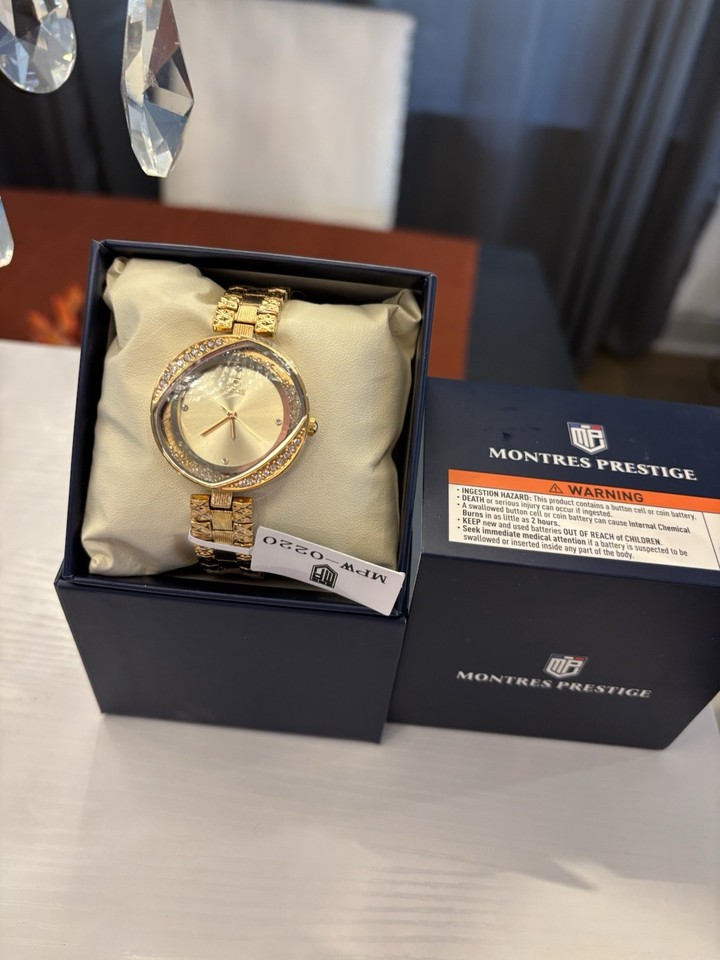 Montres Prestige MPW-0220 Gold-Tone Women’s Quartz Watch – Elegant & Timeless | eBay UK