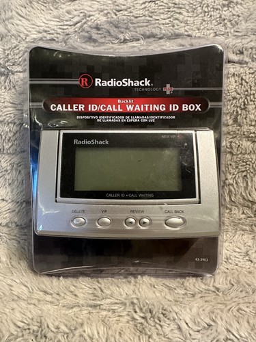 Radio Shack Backlit Caller ID Call Waiting ID Box Silver open box ...
