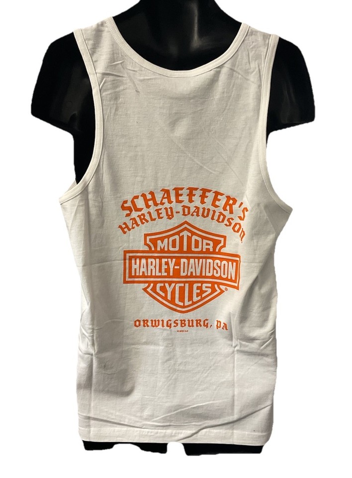 Harley Davidson Men's Hard Legend Tank Top White 3002501 | eBay