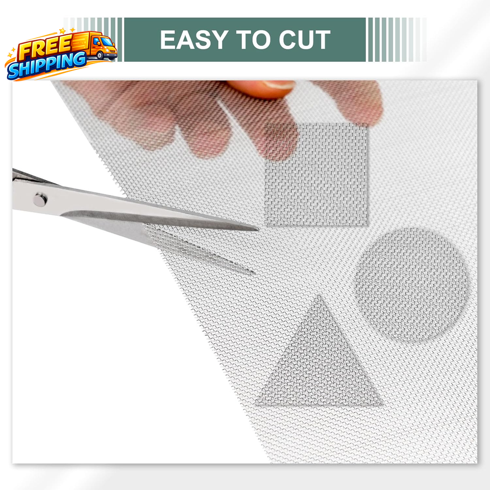 304 Stainless Steel Wire Mesh Screen 15.7 X 59 Inches, 1Mm Hole 20 Mesh ...