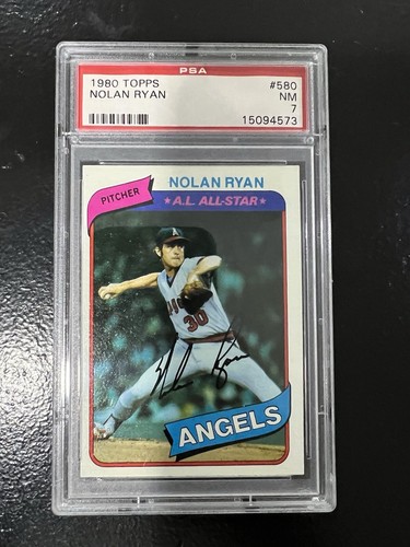 1980 Topps Nolan Ryan # 580 Angels PSA 7 NM HOF | eBay