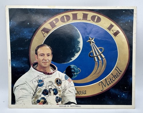 NASA Astronaut Signed Edgar Mitchell Apollo 14 8x10 Photo No COA | eBay