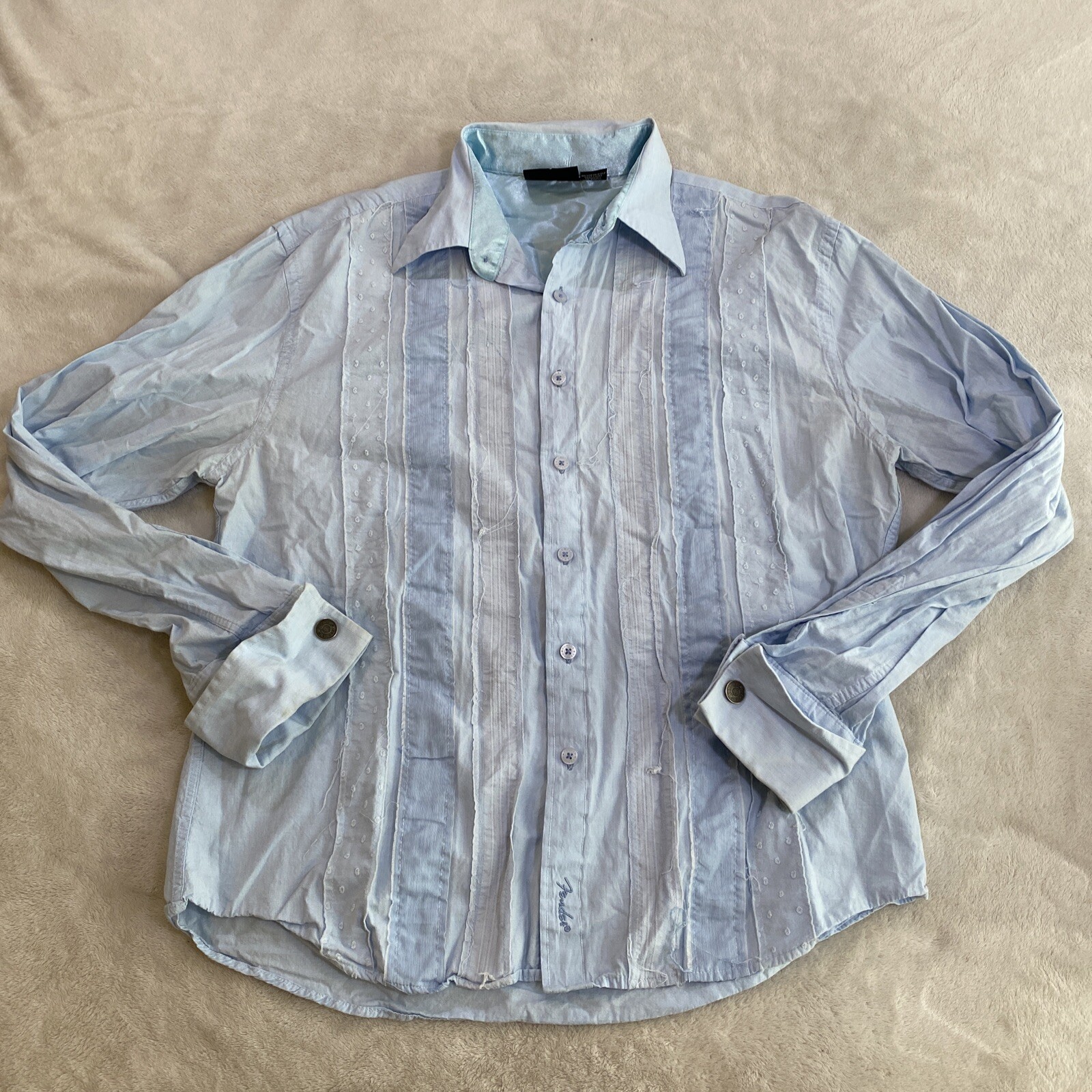 FENDER Custom Shop XL Embroidered Western Shirt Rock … - Gem