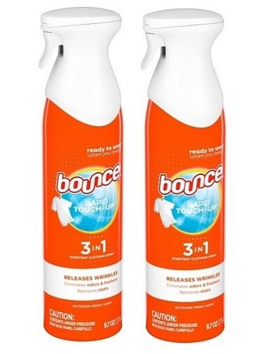 Bounce Rapid Touch Up Clothing Spray 2 Bottle Pack | eBay