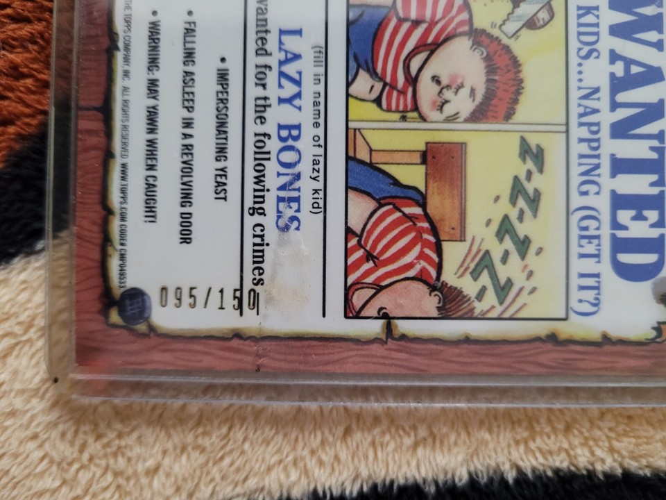 Garbage Pail Kids GPK Trading Card Chrome X Fractor Shorned Sean 161a ...