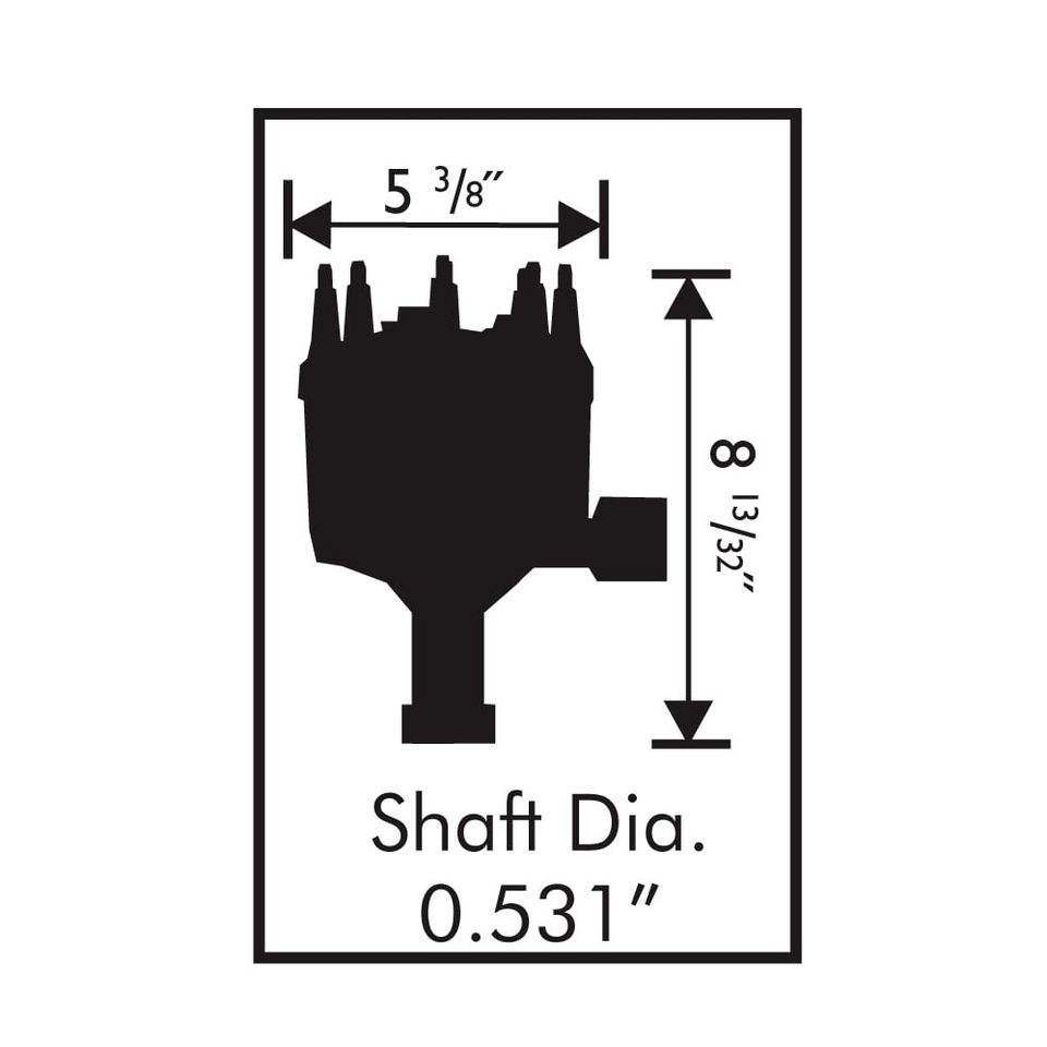 MSD OE Replacement Pro-Billet Distributor Drop-in w/Steel Gear For Ford ...