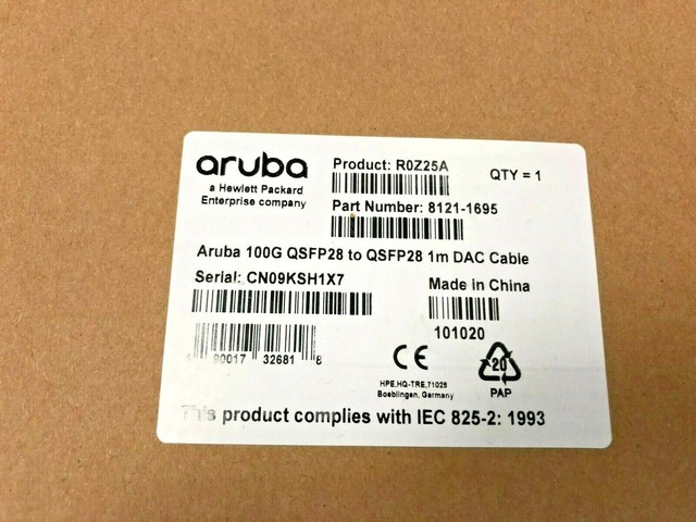 HPE Aruba R0Z25A Switching Cable - Black for sale online | eBay