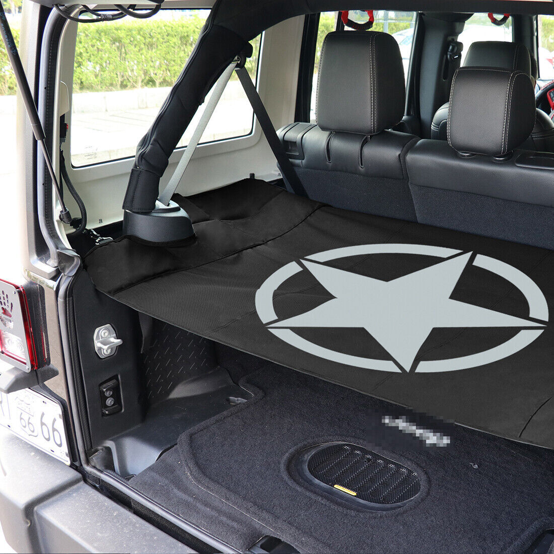 Cargo Cover Shield Rear Trunk Protector Shade Curtain For Jeep Wrangler ...