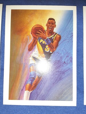 1990-91 Hoops Reggie Miller #365 Indiana Pacers FREE SHIPPING MVP HOF ...