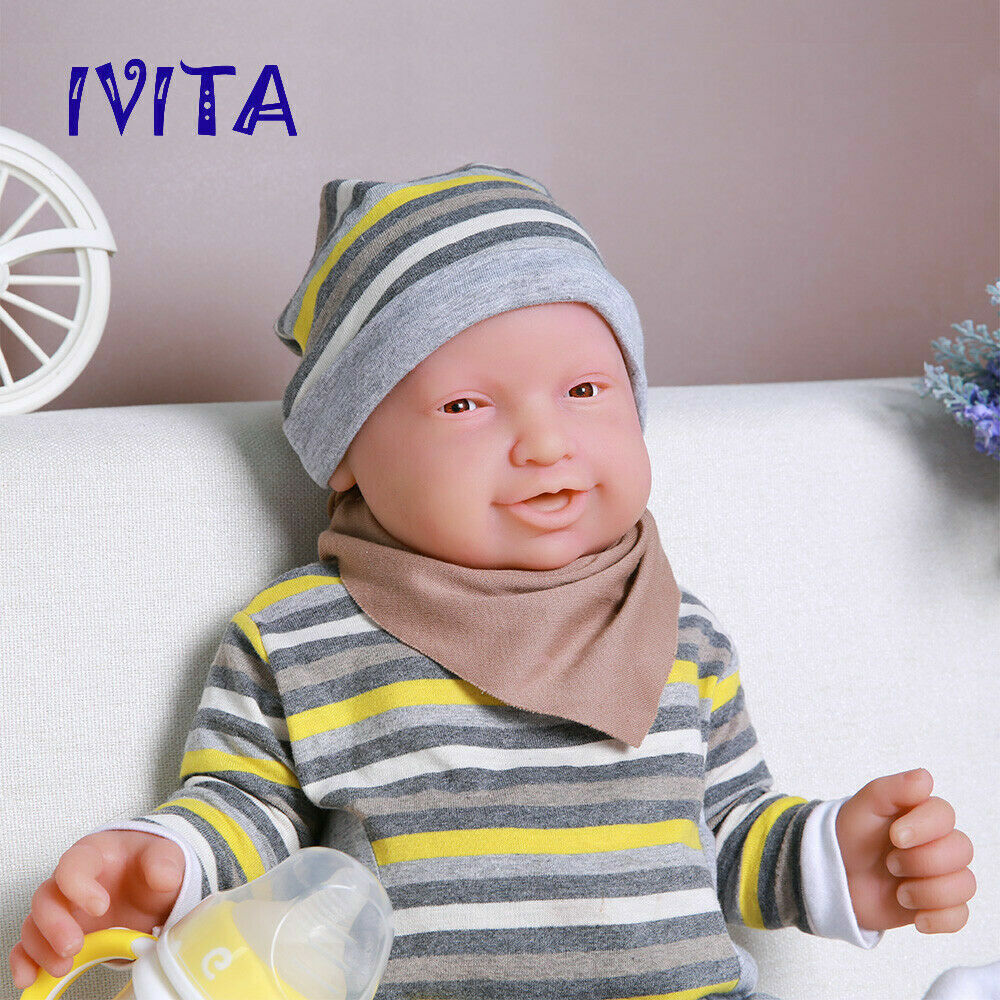 IVITA Adorable Reborn 23 inch Silicone Baby Girl Doll for sale online ...