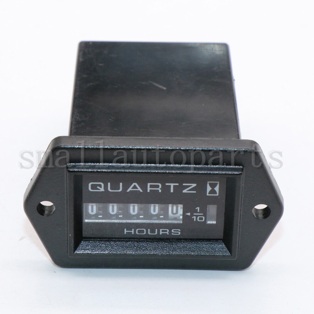 Genuine 82407 Quartz Black Rectangular Retainer Mount Hour Meter for ...
