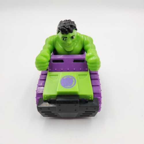 2019 Marvel Super-Hero Adventures Hulk Pull Back Vehicle Race Car ...