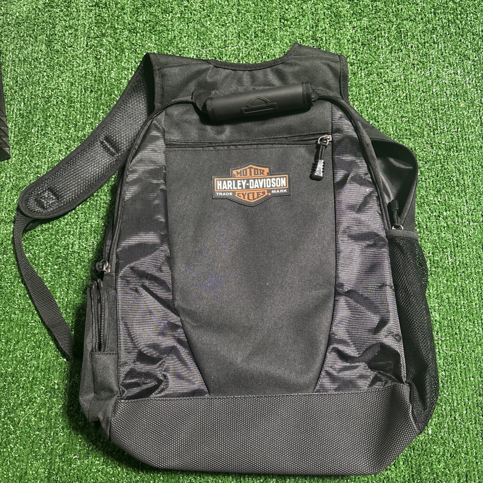 Harley Davidson Black Travel Work Backpack 18” Comput… - Gem