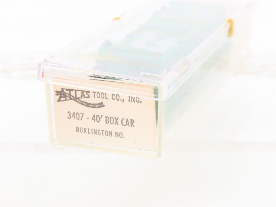 N Scale Atlas 3407 BN Burlington Northern 40' Box Car #189784 Custom ...