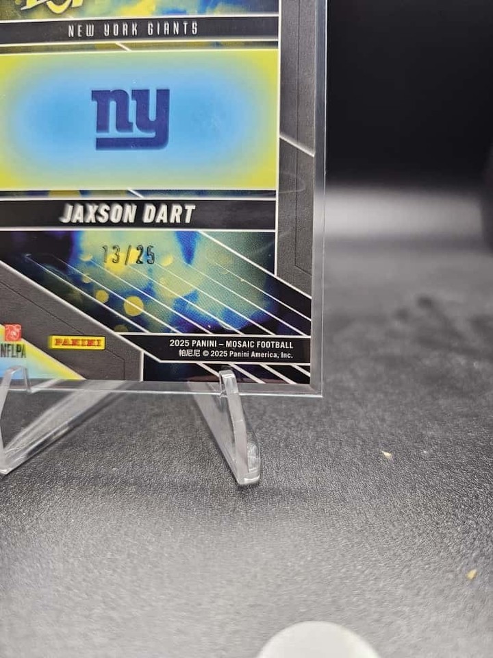 2025 Mosaic Football Jaxson Dart RC Light it Up SP Mosaic White /25 #8 | eBay