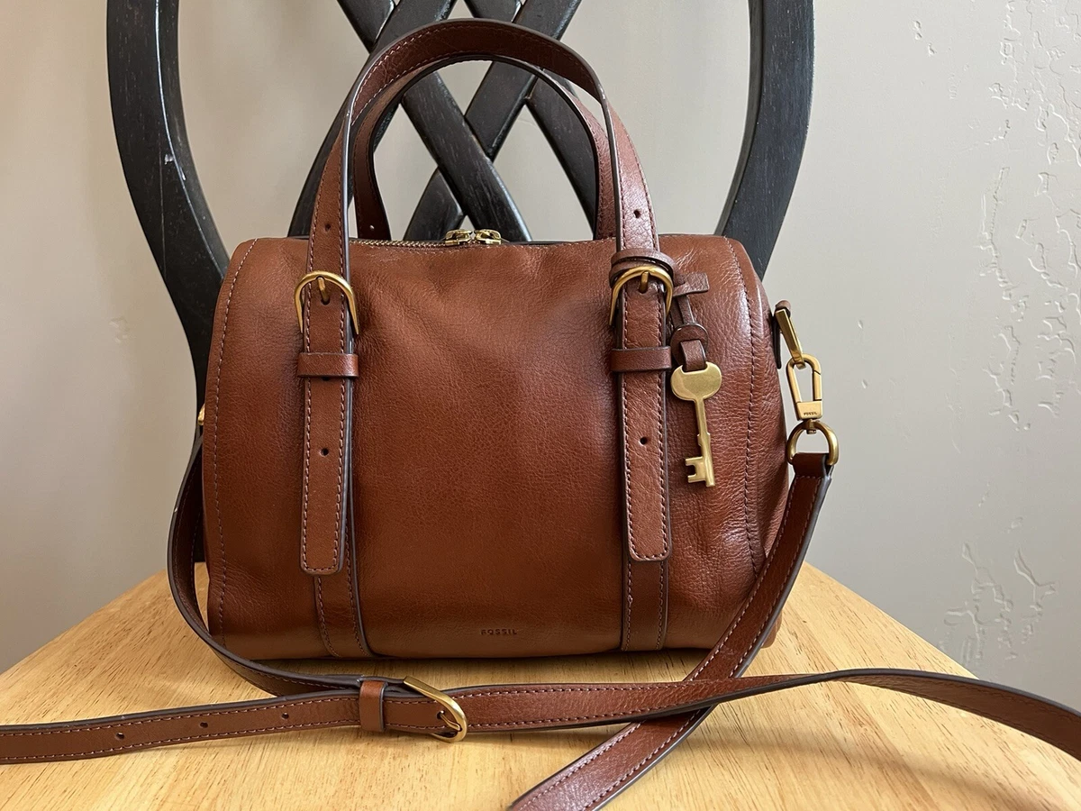 Fossil Satchel Brown