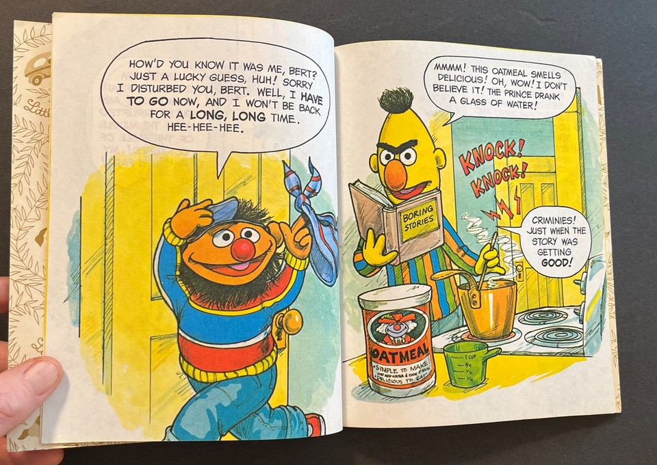 The Many Faces of Ernie PBS CTW Sesame Street Little Golden Book 1979 ...