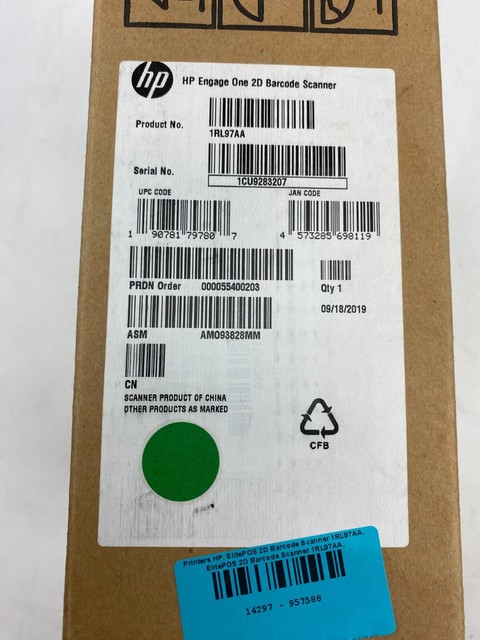 HP Elitepos 2d USB Barcode Scanner 1RL97AA for sale online | eBay