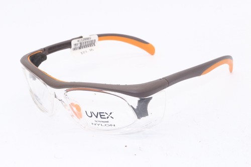 UVEX BY HONEYWELL SW06 Z87-2 BROWN ORANGE AUTHENTIC FRAMES EYEGLASSES ...