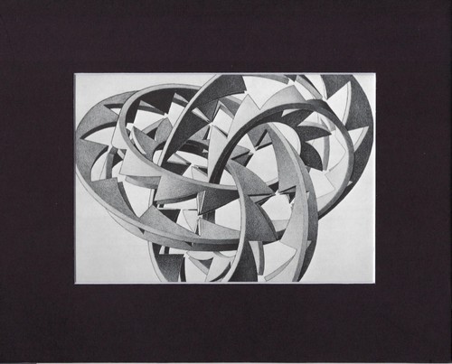 8X10" Matted Print Dimensional Art Picture MC Escher: Knots, 1966 | eBay
