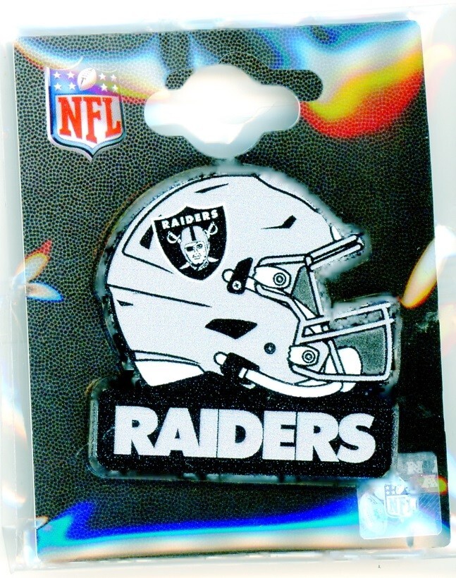 Raiders Helmet pin New in Package Las Vegas Oakland Los Angeles Raiders ...
