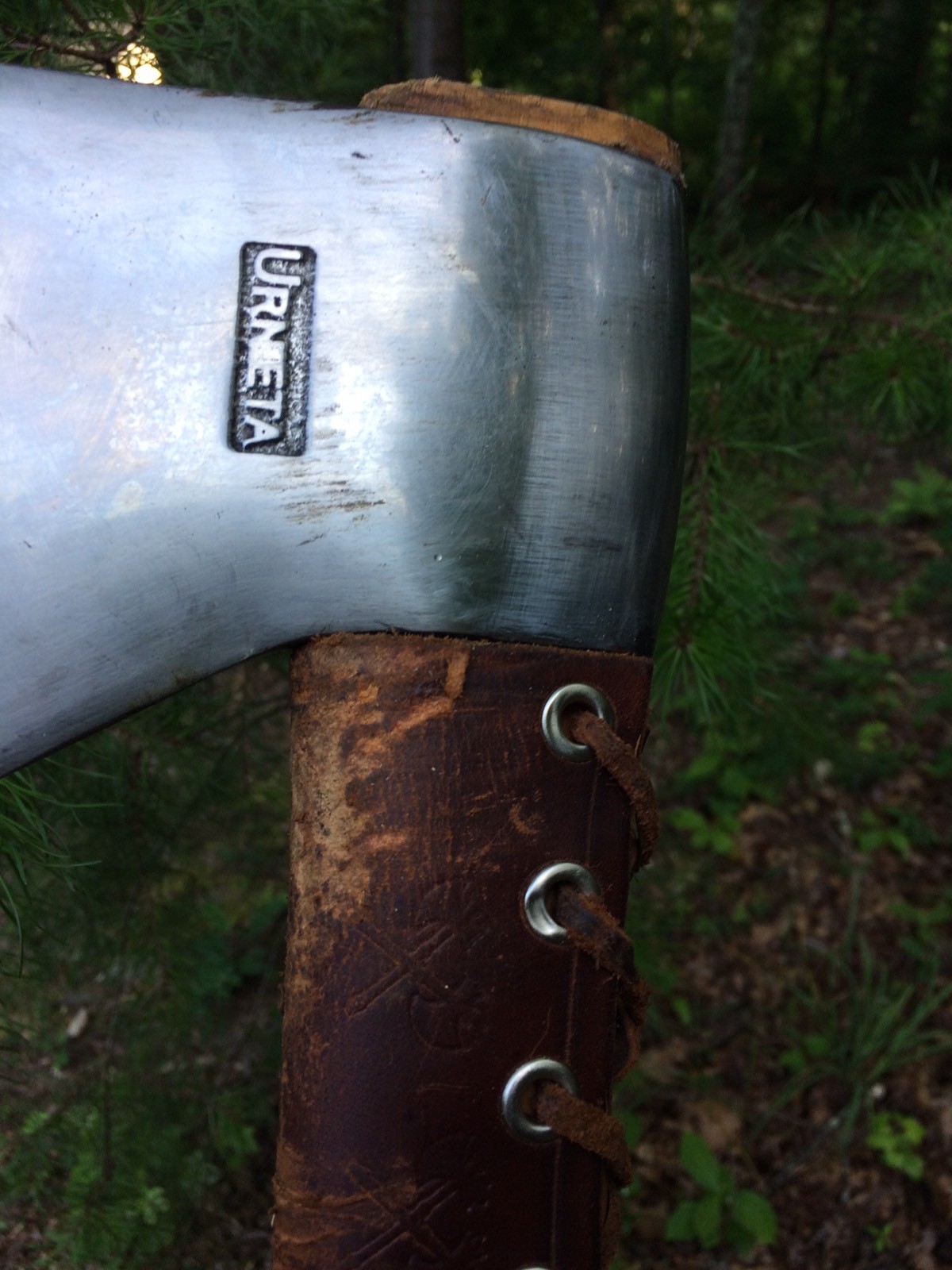 Axe Collar Guard Leather Ax Haft Handle Protector | eBay