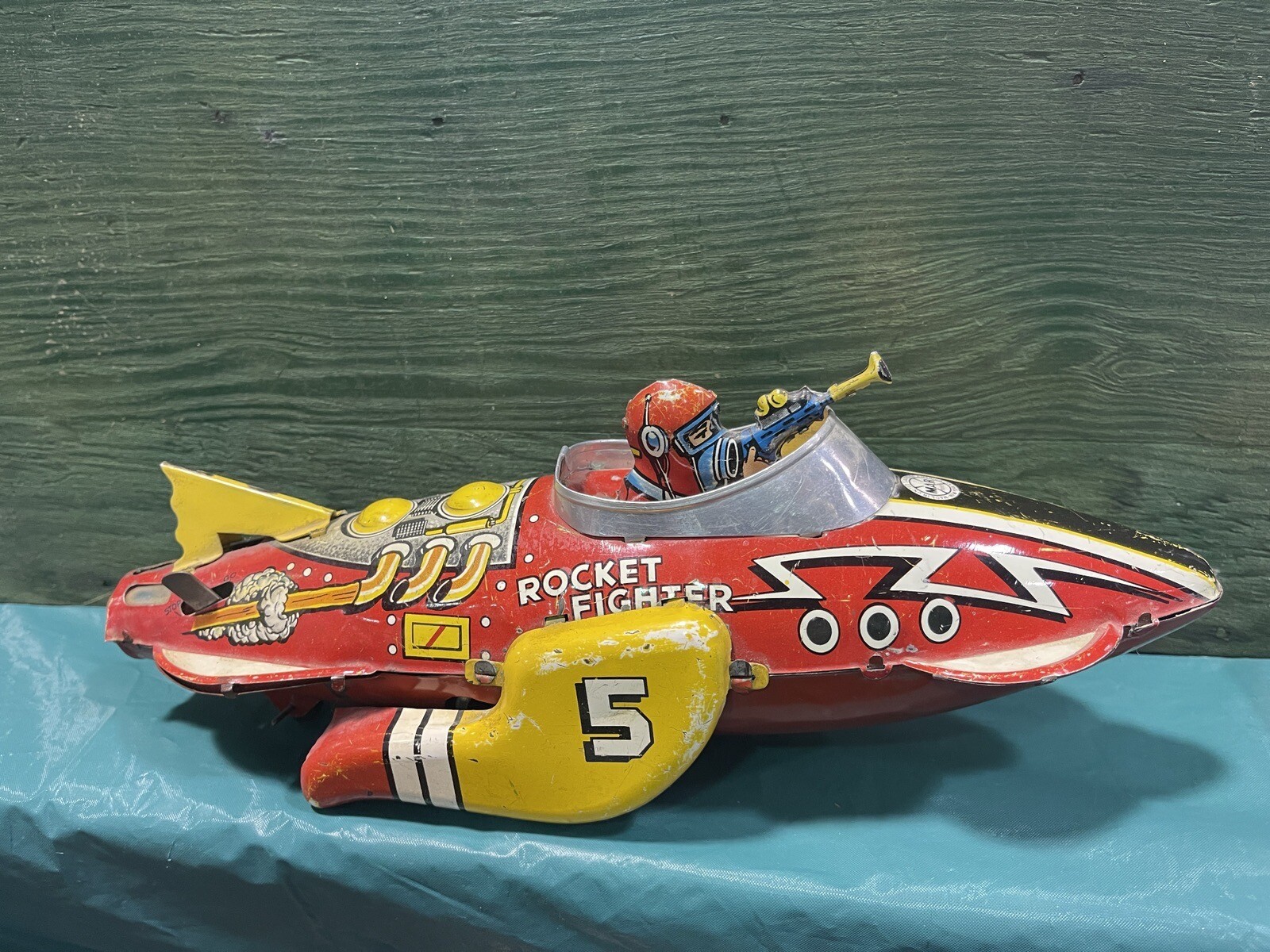 1930’s MARX ROCKET FIGHTER WITH SPARKING EXHAUST- TESTED WORKS STRONG ...