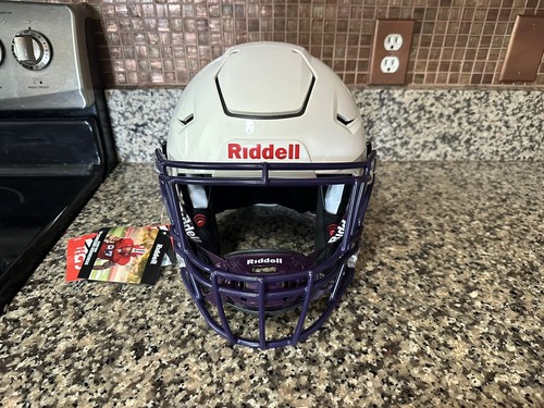 Riddell Speed FLEX Football Helmet White w Facemask Medium NEW w/ Tags ...