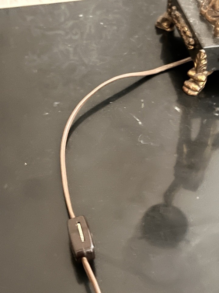 Vintage Antique Brass Cherub Lamp Glass Shade 25” Tall Gold Gilded ...