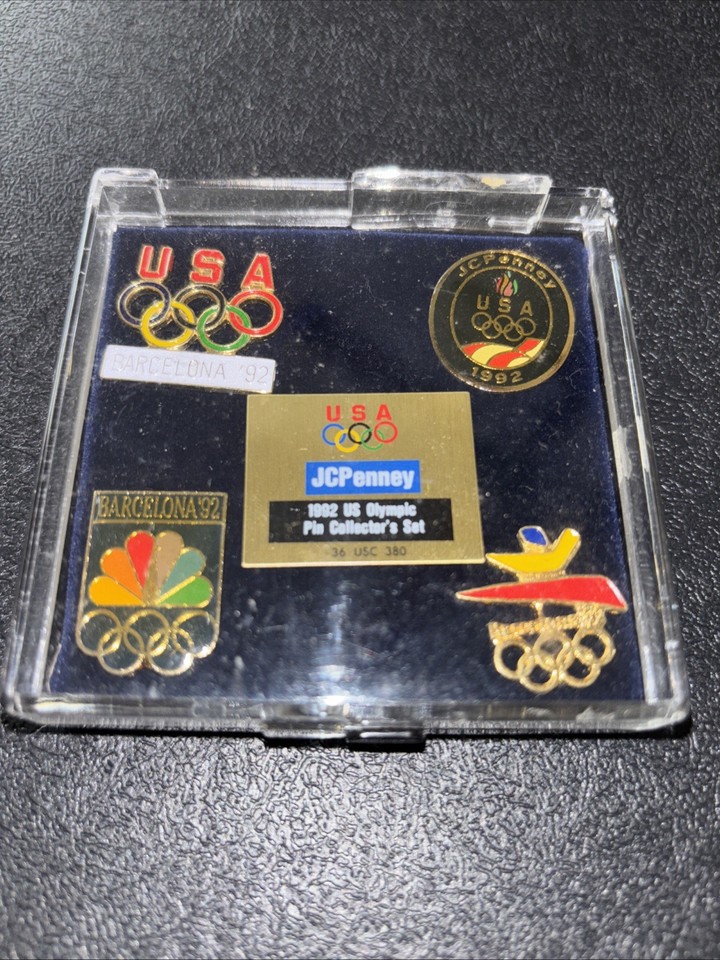 1992 US Olympic Pin Collector's Set JC Penney Albertville 5 Pin Set | eBay