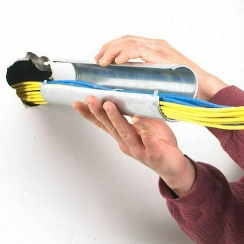 Split Sleeve Kit Steel 12in x 2in Firestop Cable Wall Floor Fire Rated ...