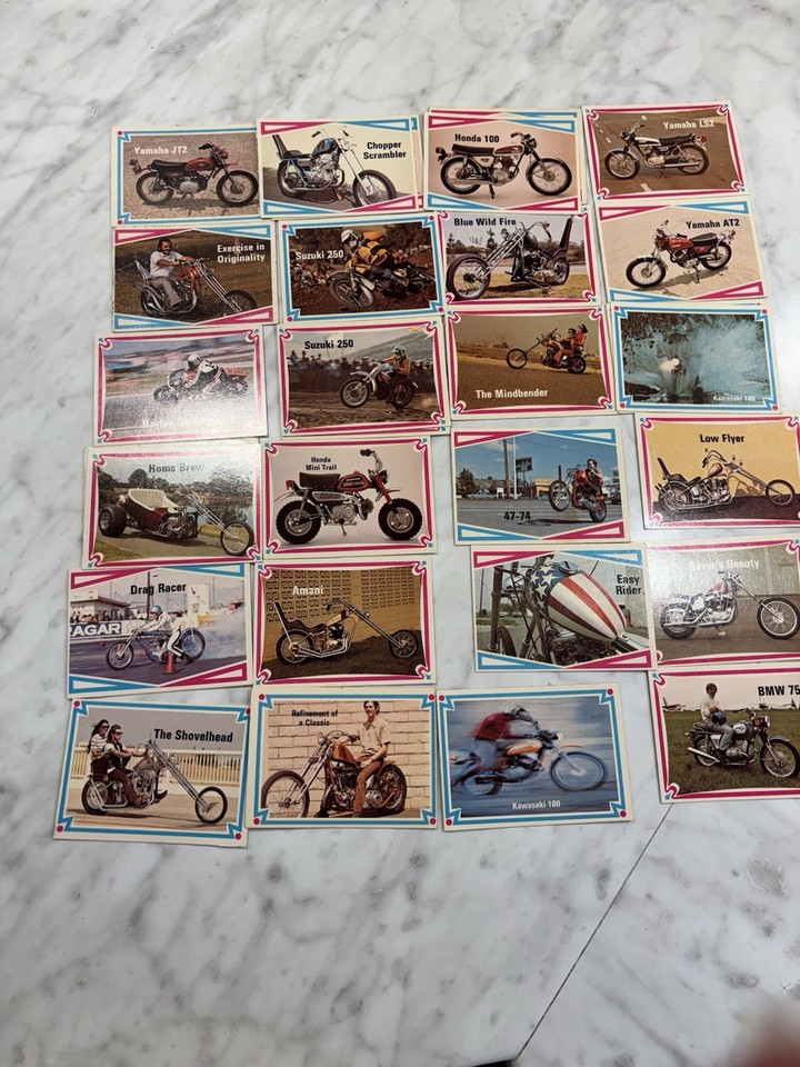 Huge Lot 1970’s DONRUSS STREET CHOPPER AND HOT BIKES Trading Cards ...