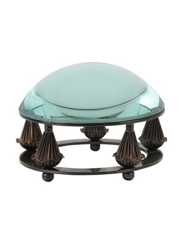 Antique map magnifier Nautical Brass 4" map reader glass Paper weight ...