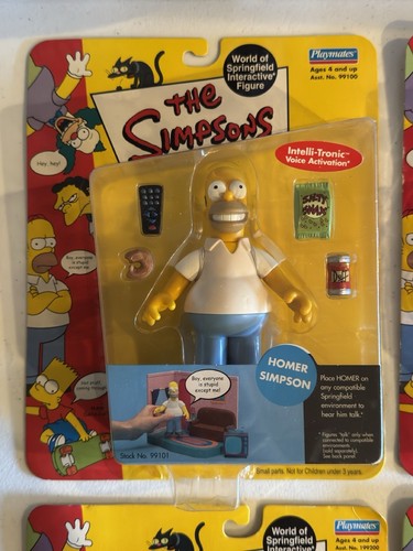 The Simpsons World of Springfield Interactive Figures Lot of 4 New WOS ...