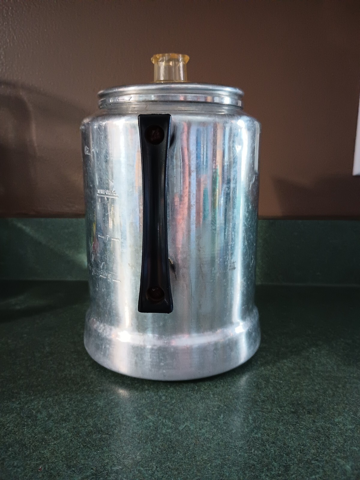 Vintage Mirro 9 Cup Aluminum Coffee Pot Percolator Rustic Farmhouse ...