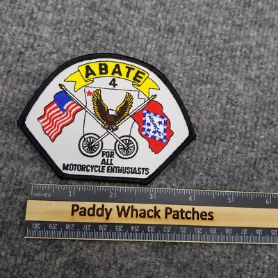 Abate 4 For All Motorcycle Enthusiasts Patch Arkansas | eBay
