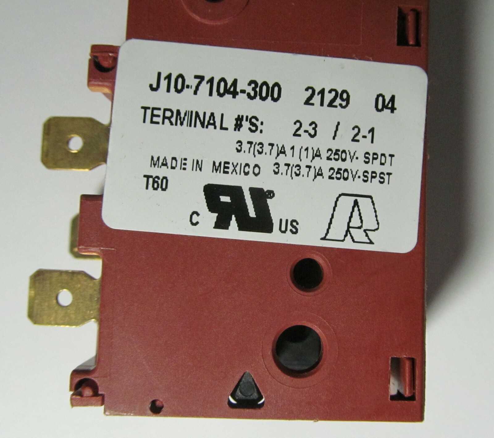 NEW MECHANICAL HUMIDISTAT REPLACMENT PART RANCO J10-7104-300 3.7A 250V ...