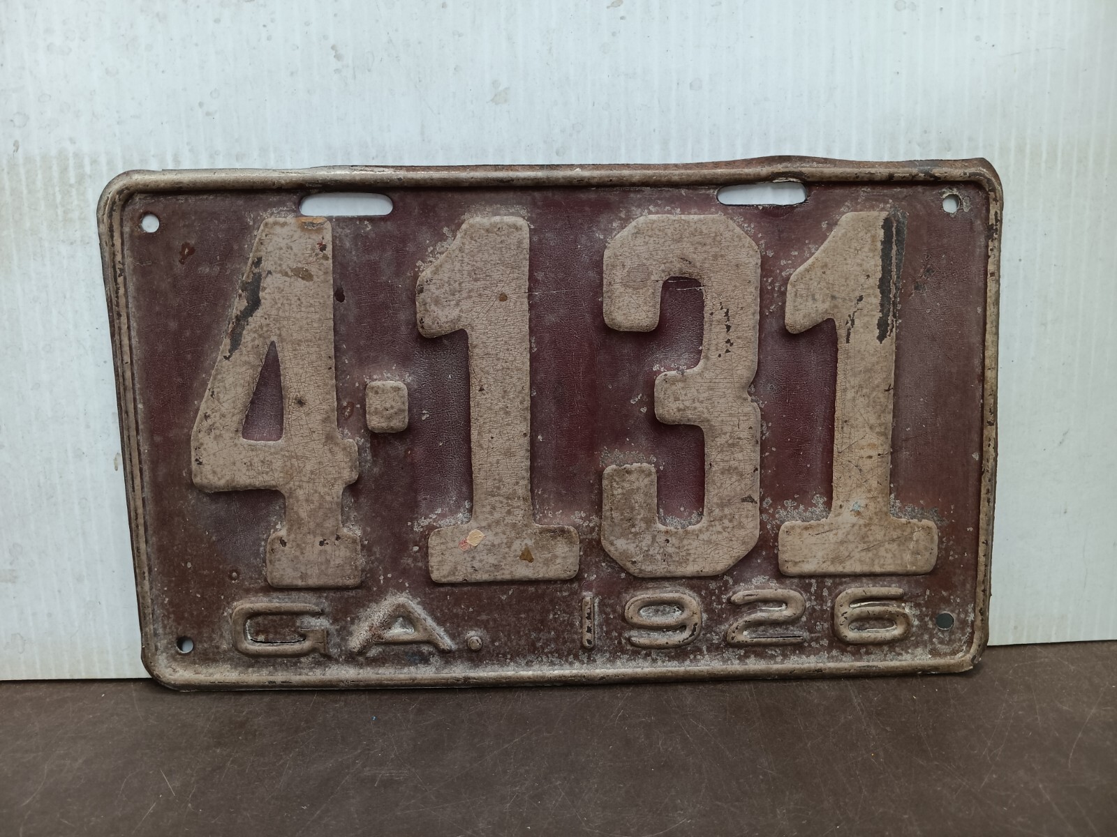 1926 Georgia FOUR DIGIT License Plate Tag | eBay