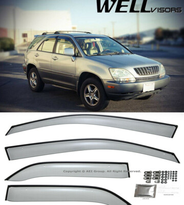 For Lexus RX300 99-03 Clip On WELLvisors Side Window Visors Deflector ...