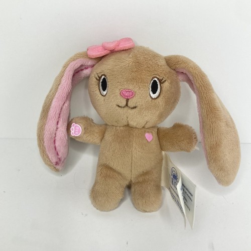 Build A Bear Kabu Pawlette Brown Pink Bunny Rabbit Mini Plush 4" Just ...