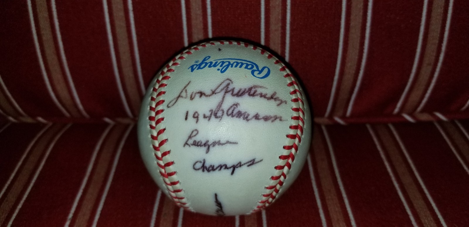 FRANK MANCUSO Don Gutteridge RED HAYWORTH Autograph AL Baseball 1944 ...
