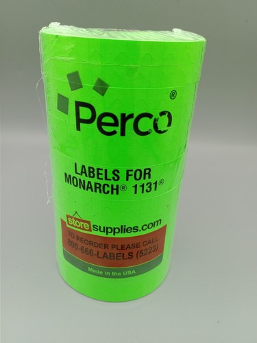 Fluorescent Green Pricing Labels for Monarch 1131 Price Gun - 1 Sleeve ...